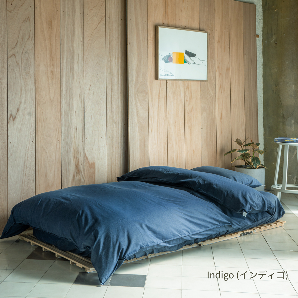 Home | ベッドリネン | YARN HOME/掛け布団カバー/ダブル/ブルー/インディゴ/BINGO